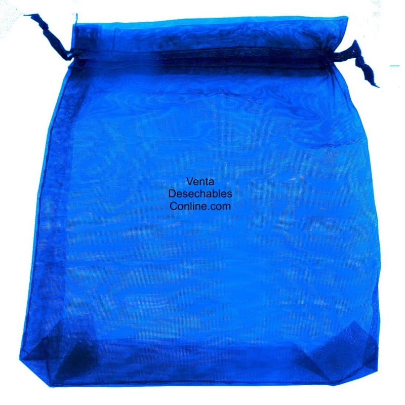 Bolsas organza azules