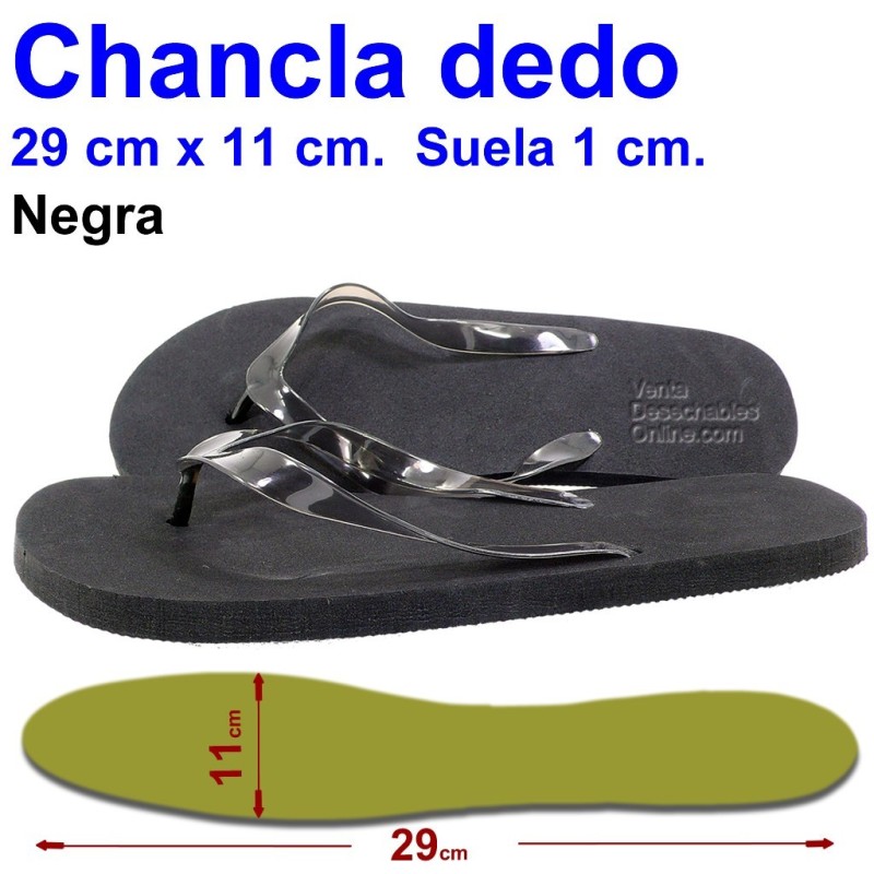 Chancla de dedo negras para usar con clientes en hoteles spa