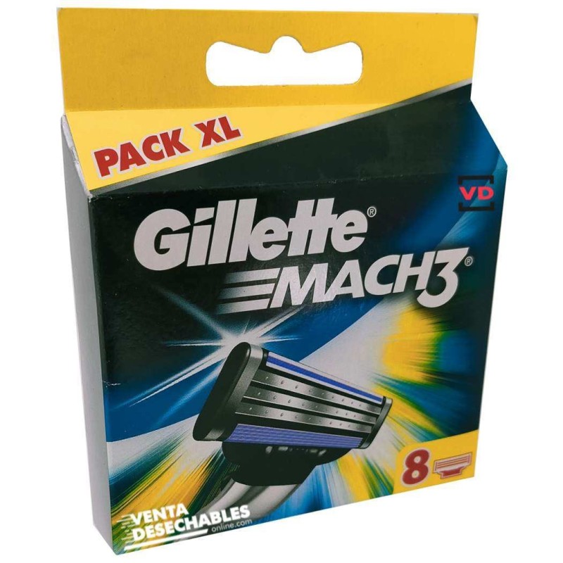 VENTA 8 CUCHILLAS GILLETTE MACH3 BARATAS