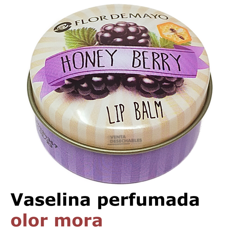 Vaselina Perfumada Para Labios Sabor Mora
