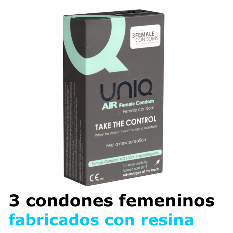 3 Preservativos Femeninos Uniq Air Female